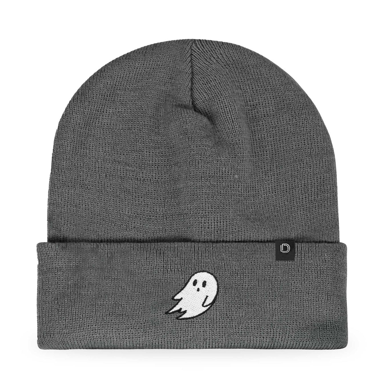 Dalix Ghost Embroidered Beanie Hat Knit Cap Cold Weather Womens