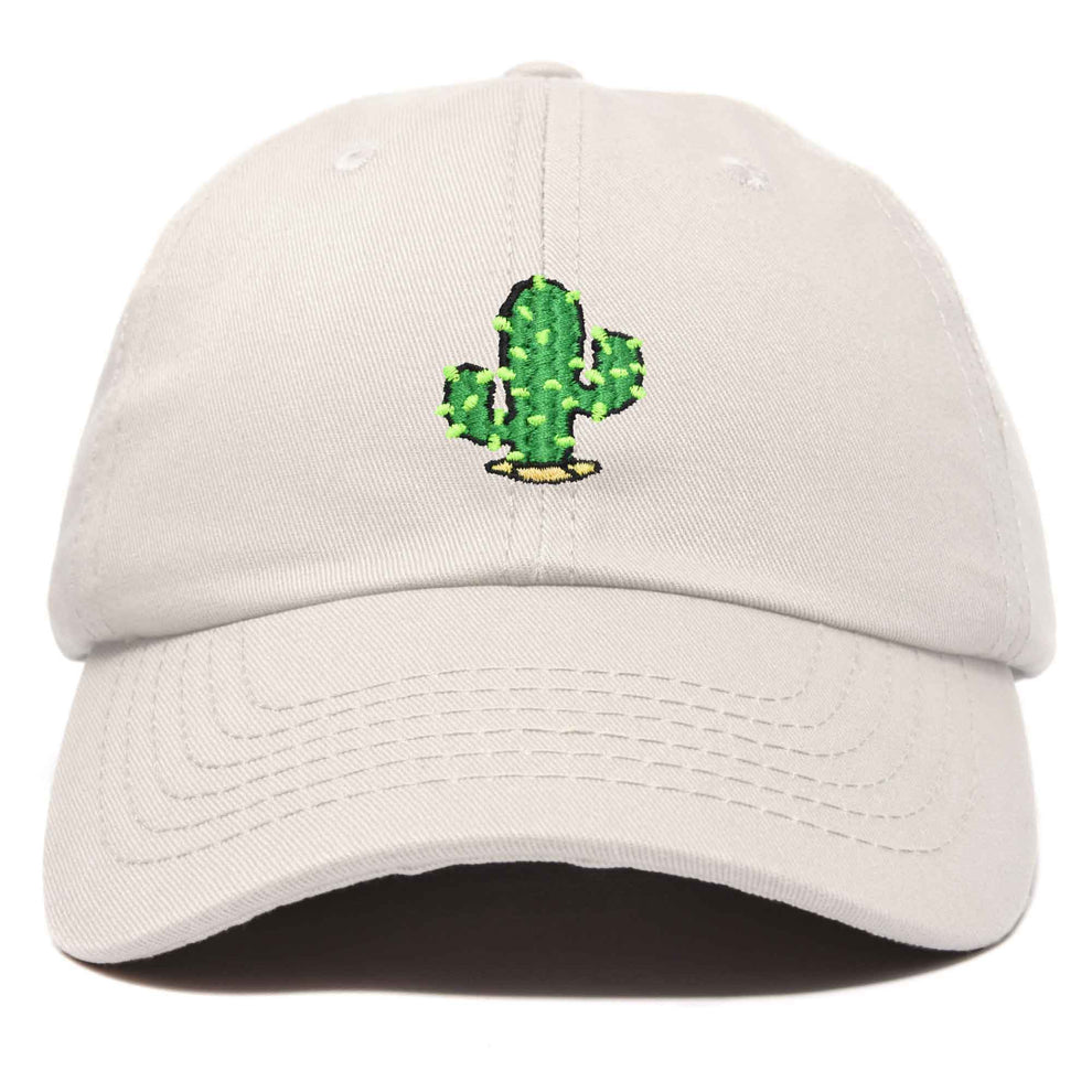 Dalix Cactus Embroidered Cap Cotton Succulent Baseball Hat Plant ...