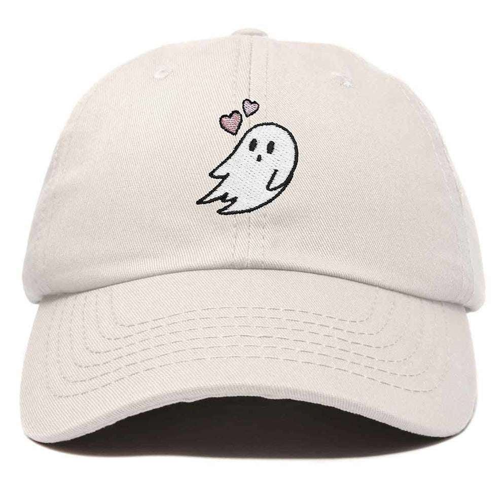 Dalix Heartly Ghost Embroidered Mens Womens Cotton Dad Hat Baseball Cap ...