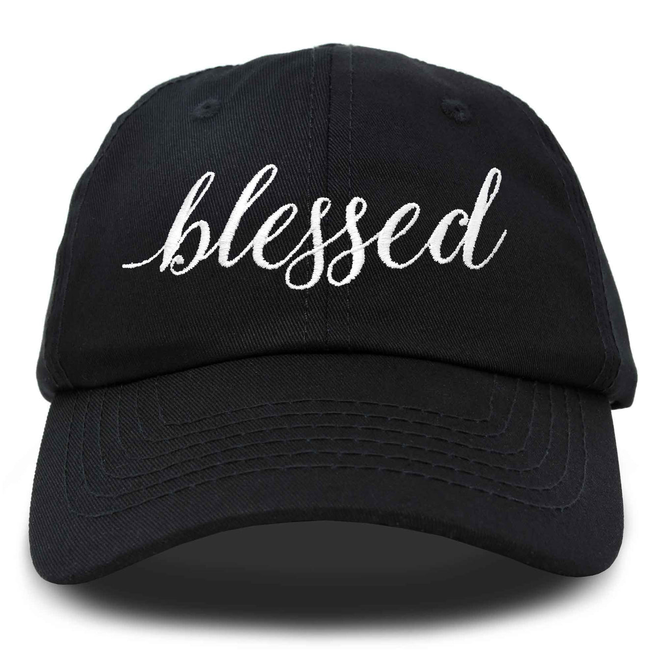 Embroidered Baseball Caps: Blessed Cap with Adjustable Strap – Dalix